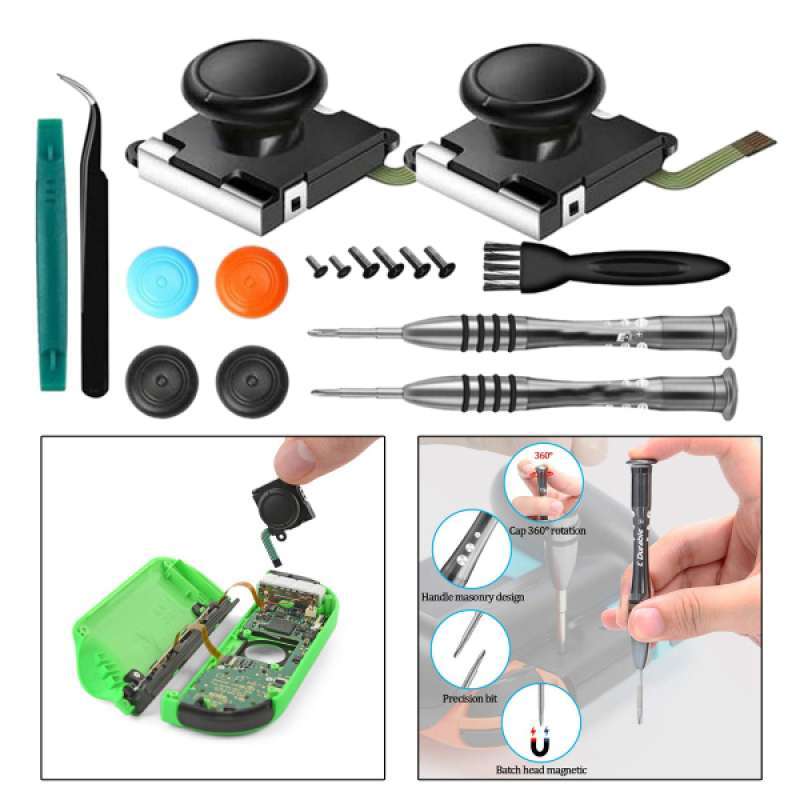 Promo Joystick Replacement Repair Kit for Nintendo Switch Joy-Con ...