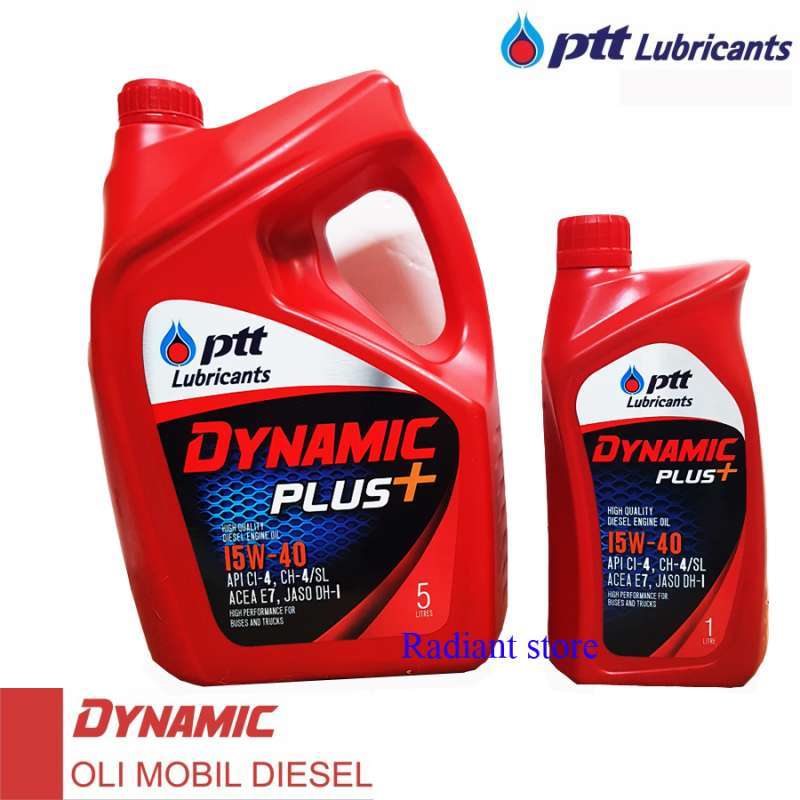 Jual PTT Lubricants Dynamic Plus+ 15W-40 JASO DH-1 Oli Mesin Diesel ...