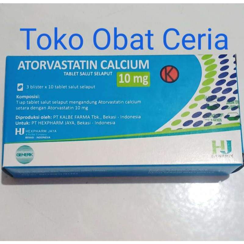 Jual ATORVASTATIN 10 MG TABLET HJ /box di Seller Sehat Shop - Kramat ...