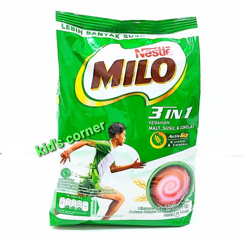 Promo Milo 3in1 Activ-Go 1000gr ( 1kg ) nestle Diskon 5% di Seller KID ...