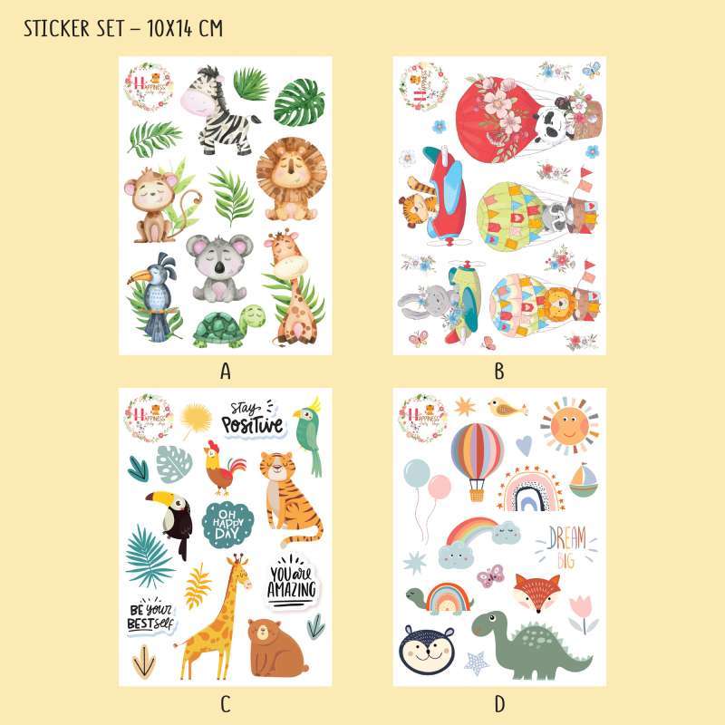 Promo Sticker D Set Pack - Sticker Journaling Scrapbook - Stiker Anak ...