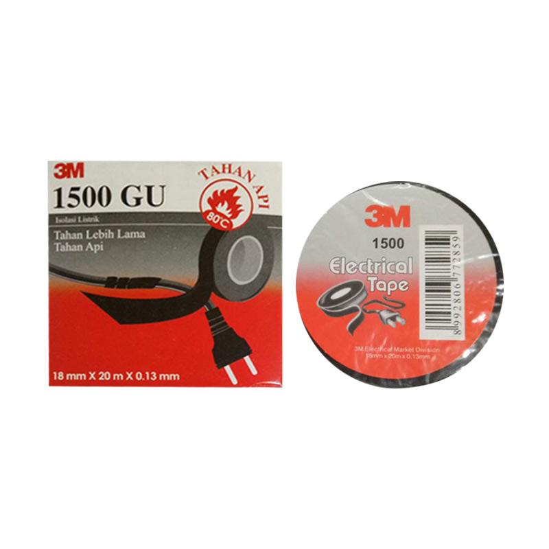 Jual 3M 1500 GU Electrical Tape Isolasi Listrik [18 mm x 20 m x 0.13 mm ...