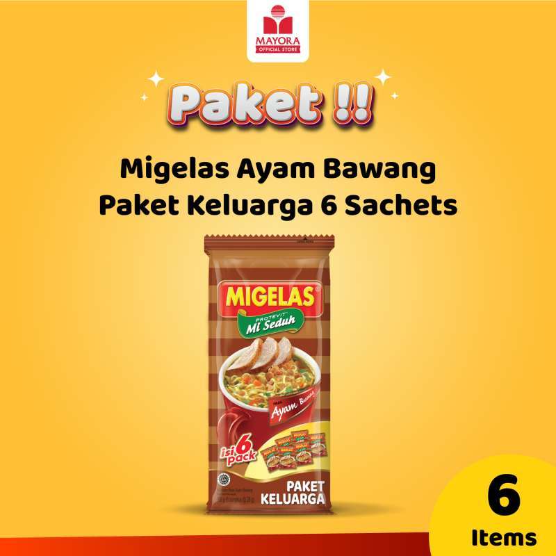 Promo Migelas Ayam Bawang Paket Keluarga 6 Sachets Diskon 28% di Seller ...