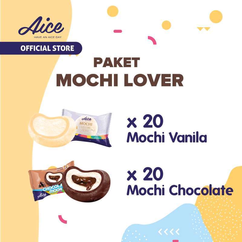 Jual Paket Aice Ice Cream Mochi Duo A Es Krim isi 40 pcs Eskrim di ...