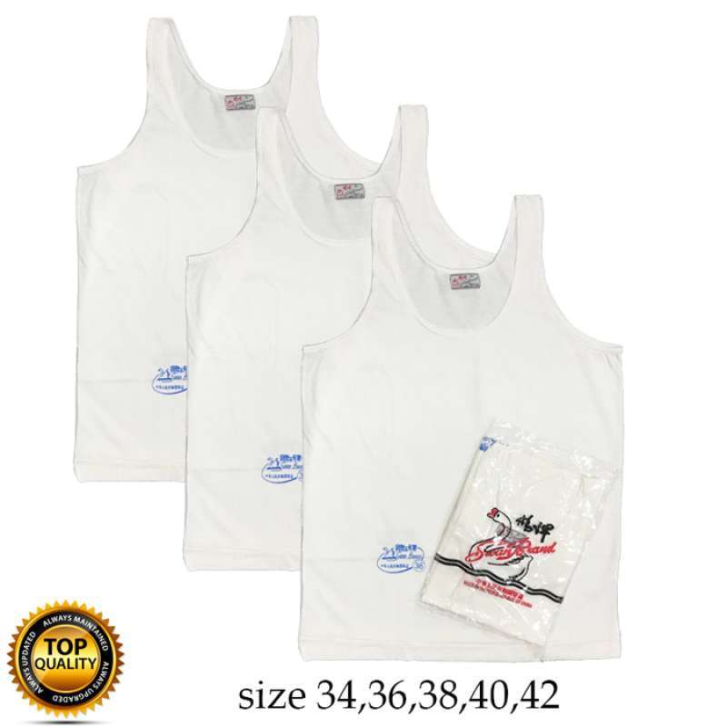 Promo Swan Singlet Kaos Dalam Pria Original Diskon 11% di Seller ok ...
