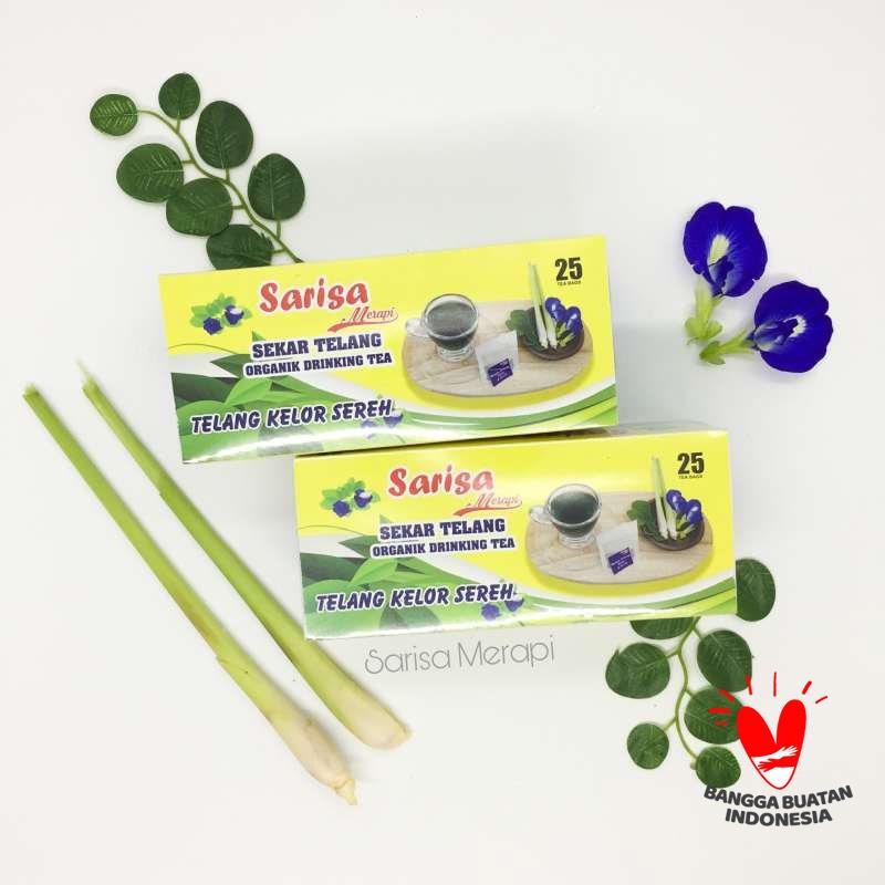 Jual Teh Celup Bunga Telang (Kelor Sereh) SARISA MERAPI di Seller ...