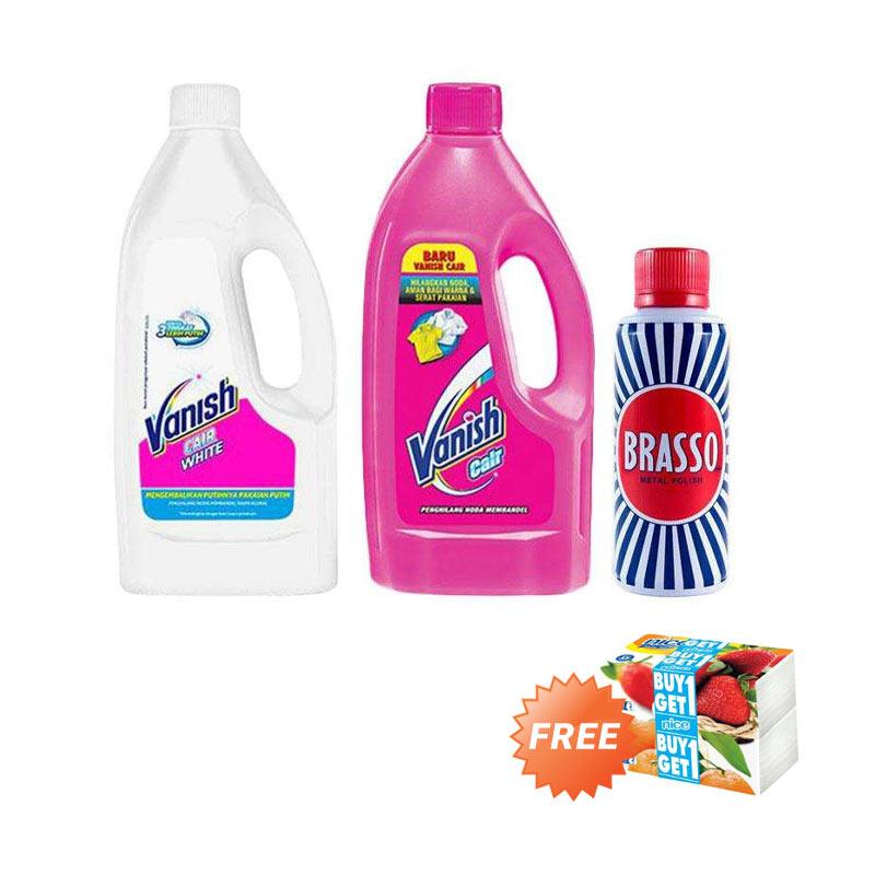 Jual Vanish Botol [500 ml] + VANISH Botol White [500 mL] + Brasso ...