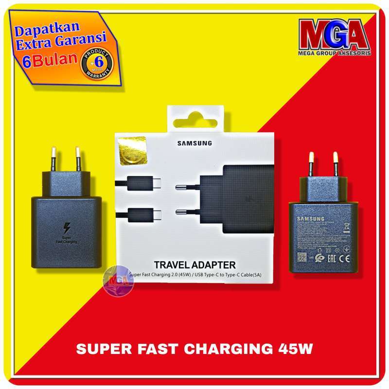 Promo Original Samsung Charger Samsung Galaxy S21 S21+ S21 Ultra 45w ...