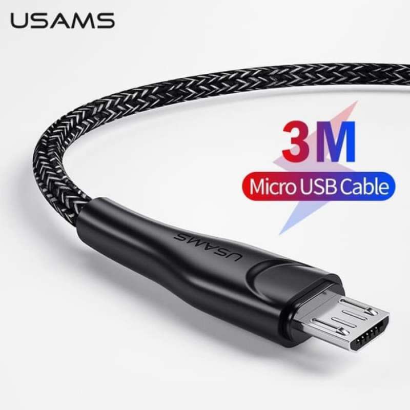 Jual New Kabel Data Usams Micro Usb U41 Fast Charging 2A Original 3 Meter Laris di Seller HW ...
