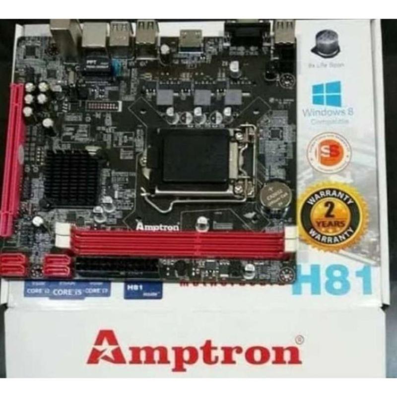 Promo MOTHERBOARD AMPTRON H81 SOCKET INTEL LGA 1150 DDR3 Diskon 10% di ...