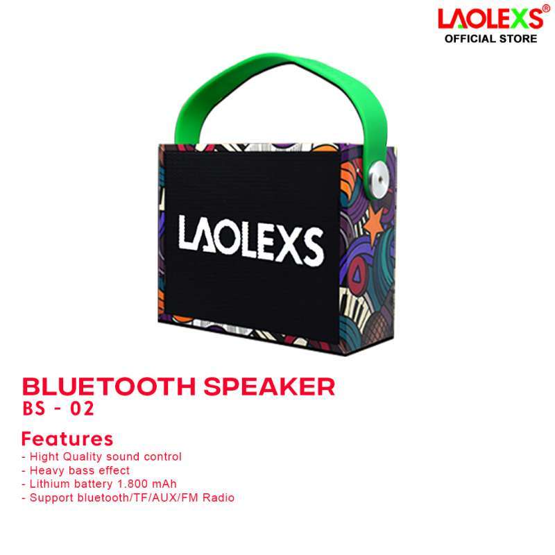 Jual Laolexs Speaker Bluetooth Bs02 - Heavy Bass Effect/speaker Karaoke ...