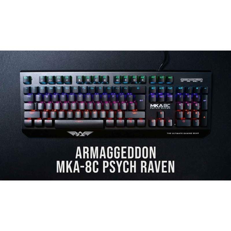 Jual Armaggeddon MKA-8C Mechanical Keyboard RGB Psych Raven di Seller ...