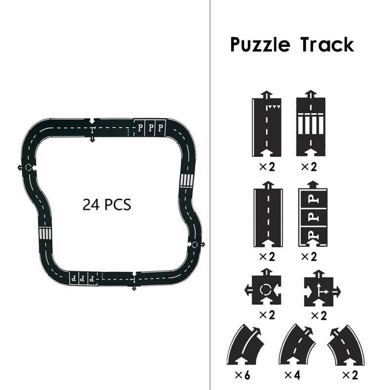 Promo PVC Road Tape Train Car Track Set Roadway Motorway Toy Street ...