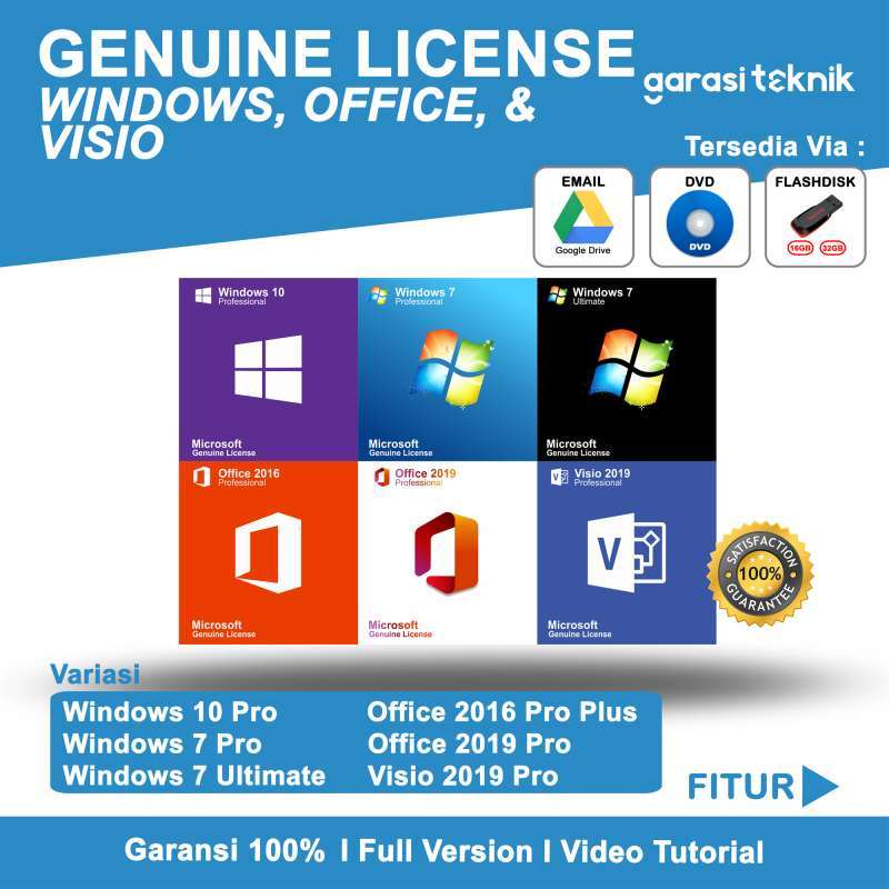 Jual Lisensi Windows Office Original Lifetime di Seller Garasi Teknik ...