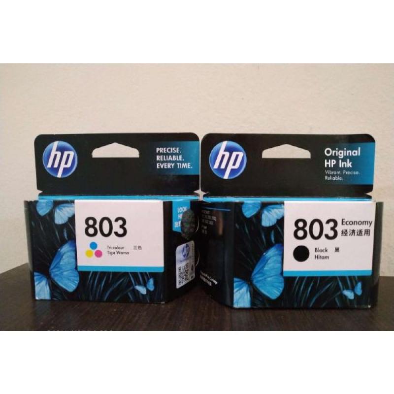 Promo Paket Tinta HP 803 Black Color Original Diskon 14% di Seller ...