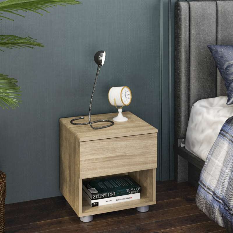 Promo Anya-living Nancy Nakas / Night Stand / Meja Samping Sn Oak (free ...