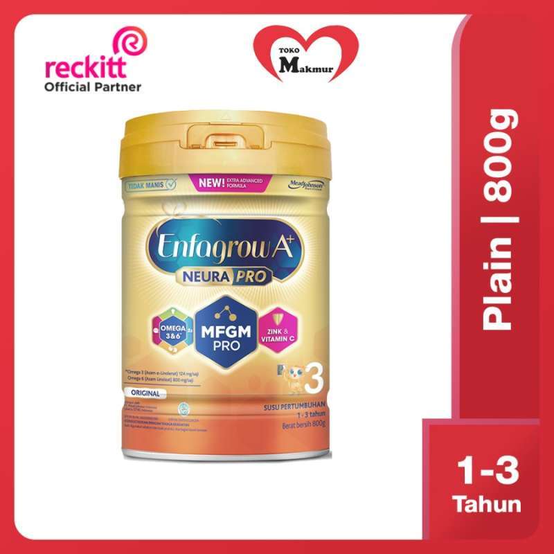Jual Enfagrow A+ 3 Original Susu Formula [800 g] di Seller Toko Makmur ...