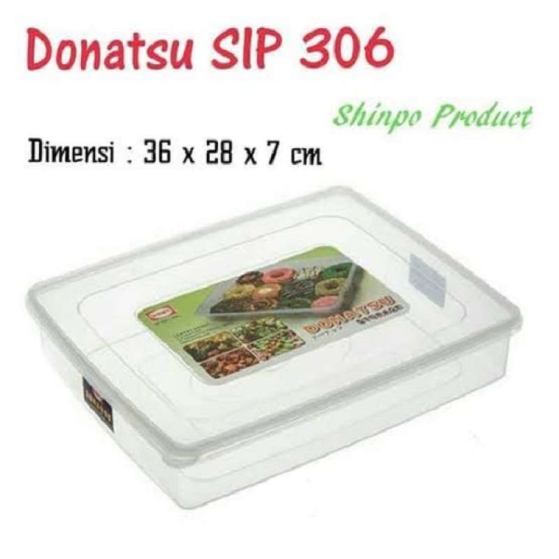 Jual Shinpo Donatsu 306 | Kotak Donat | Kotak Makanan | Kotak Kue ...