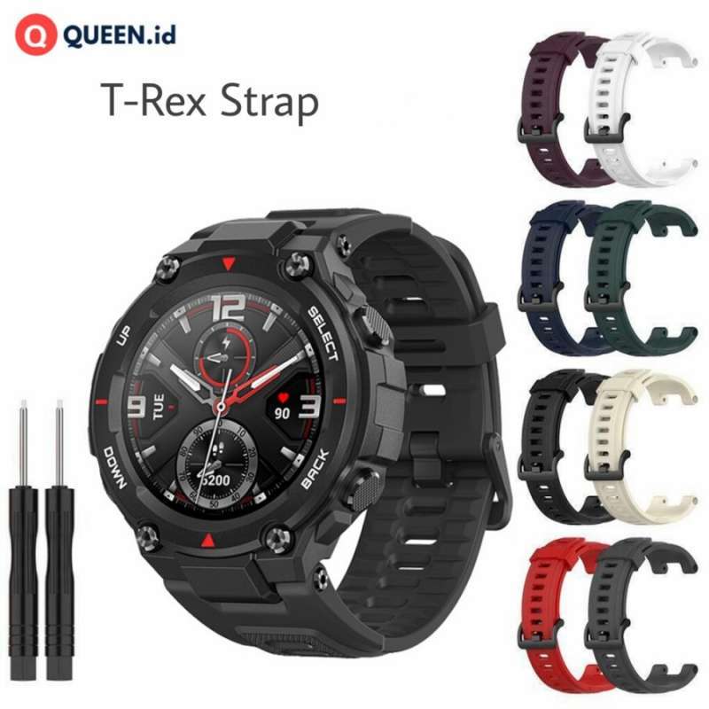Jual Tali Jam - Strap Amazfit T-REX PRO - Replacement TREX Tali Silikon ...
