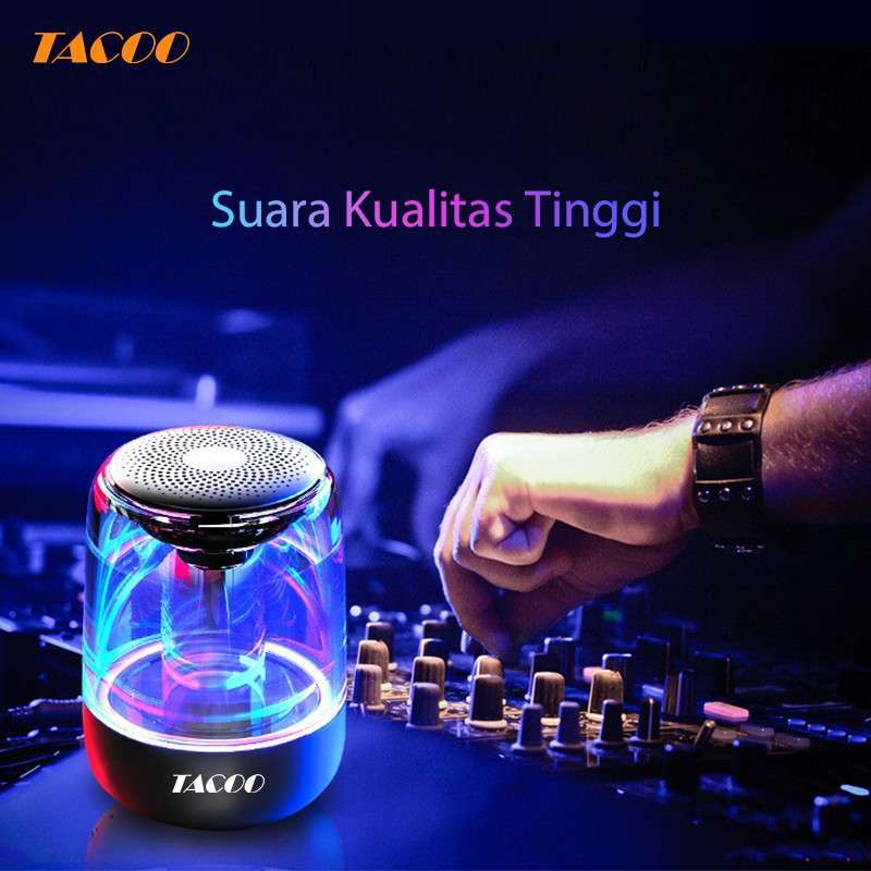 Jual Tacoo Bluetooth Tws Speaker Tap 5605 Led / Portable Speaker Bass ...