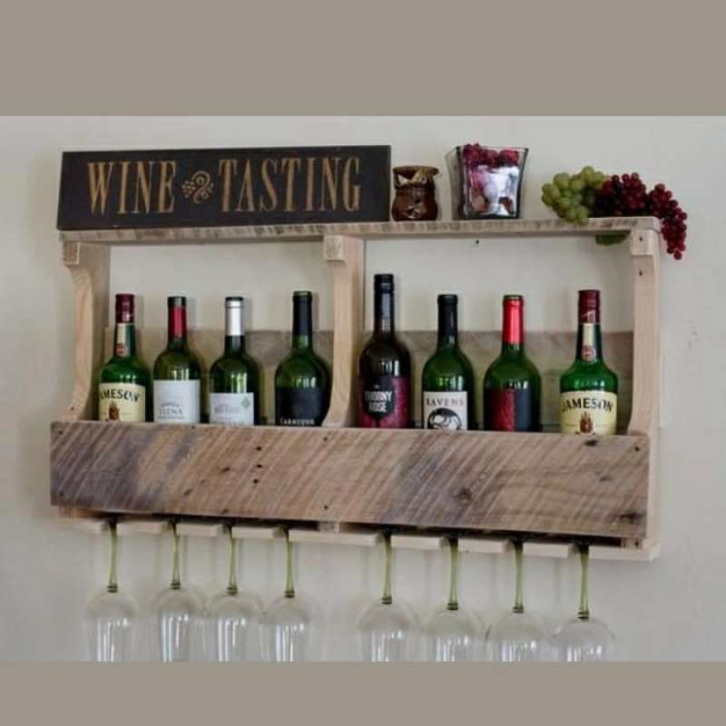 Jual Rak Botol Kitchen Set Kayu Sungkai60x60 (kode 005)) Di Seller Null ...