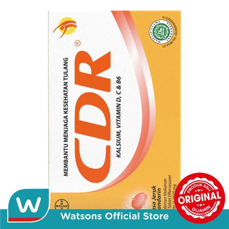 Promo CDR Orange Effervescent Multivitamin [20’s] Diskon 34% di Seller ...