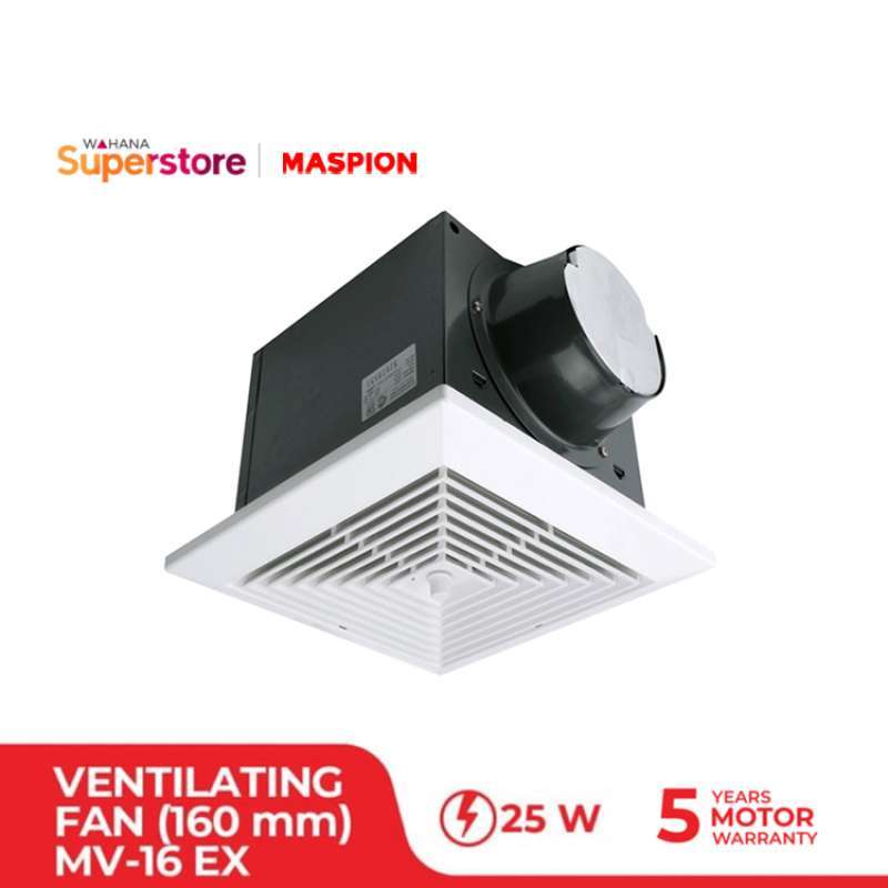 Promo Maspion MV16EX Exhaust Plafon Ventilating Fan [6 Inch] - PUTIH ...