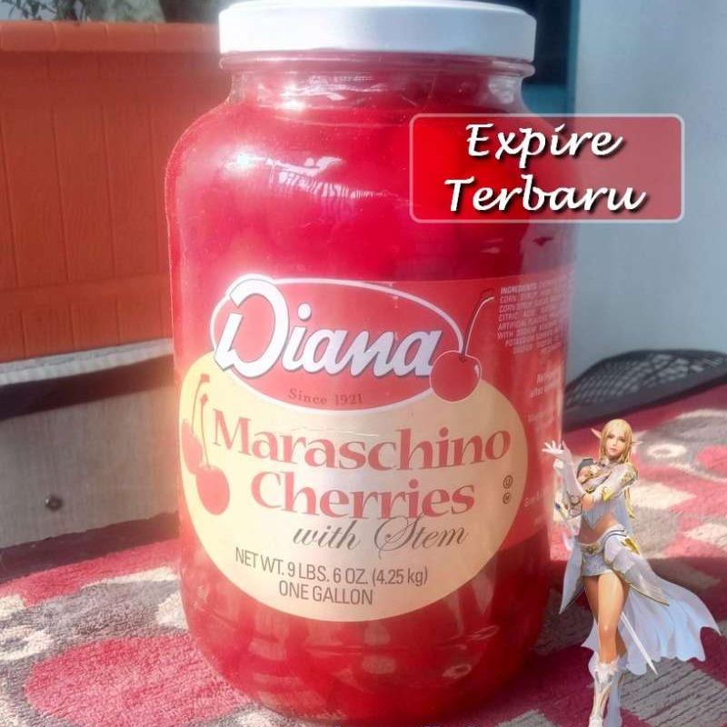 Jual Cherry Merah Tangkai 4,25Kg Buah Ceri Batang Maraschino Cherries ...