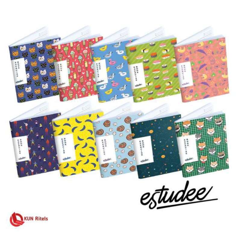 Jual BUKU TULIS ESTUDEE UKURAN B5 BESAR ISI 48 LEMBAR PERPAK ISI 10 ...