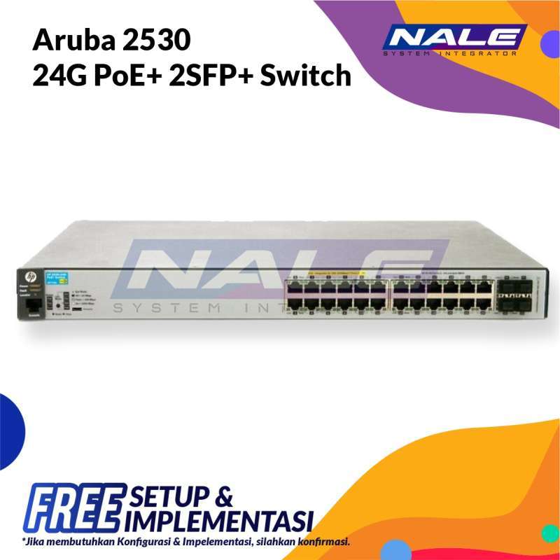 Jual Aruba 2530 24G PoE+ 2SFP+ Switch J9854A di Seller PT Nale System Integrator - Blimbing ...