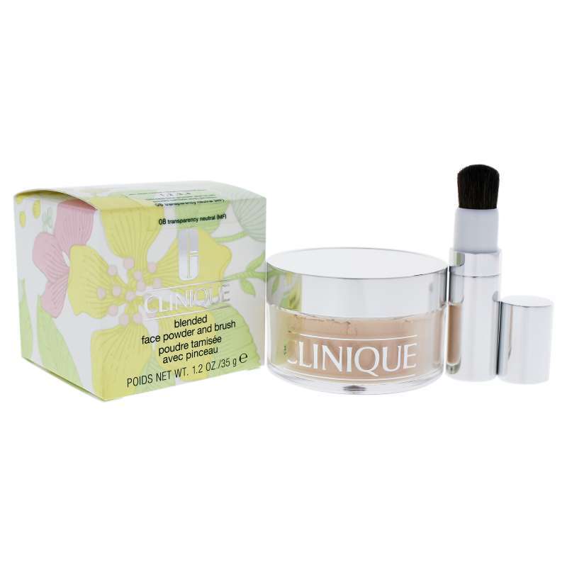 Jual Clinique Blended Face Powder and Brush Transparent Neutral- 35g di ...