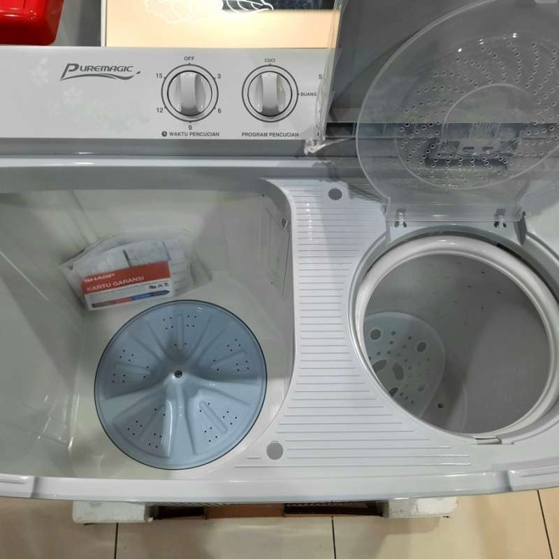 Jual Mesin Cuci 2 Tabung Sharp Es-t90mw / Est90mw 8kg Twin Tub Est 90mw ...