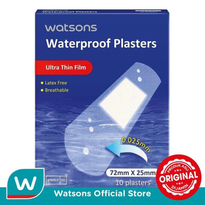 Promo WATSONS Waterproof Plaster 10s Diskon 24% di Seller WATSONS ...