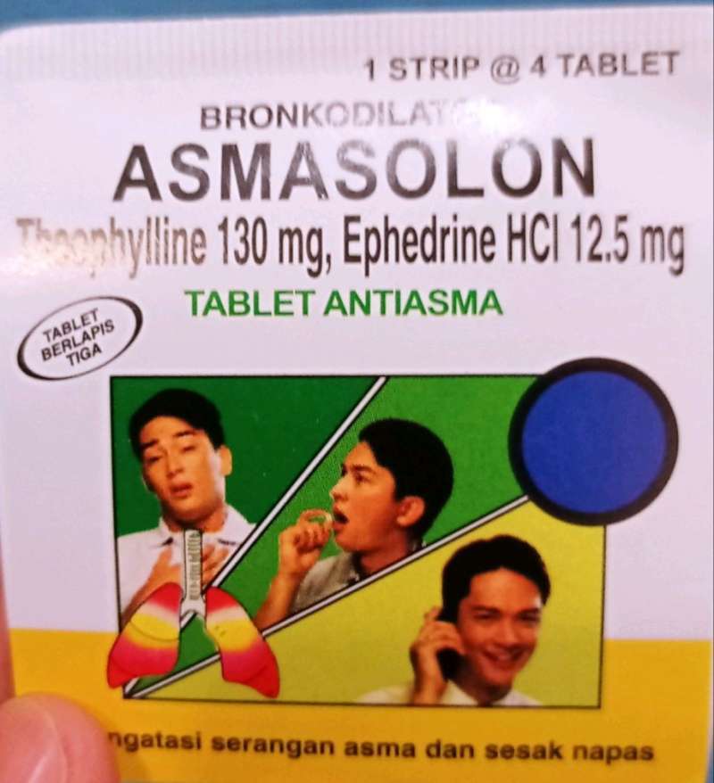 Jual Asmasolon Tablet Antiasma [1 Strip/ 4 Tablet] di Seller Umaiyah ...