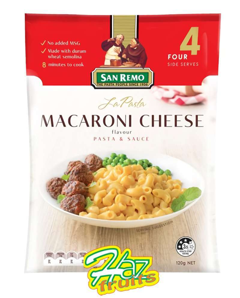 Jual SAN REMO LA PASTA MACARONI CHEESE 120 GRAM - MAKARONI PASTA ...