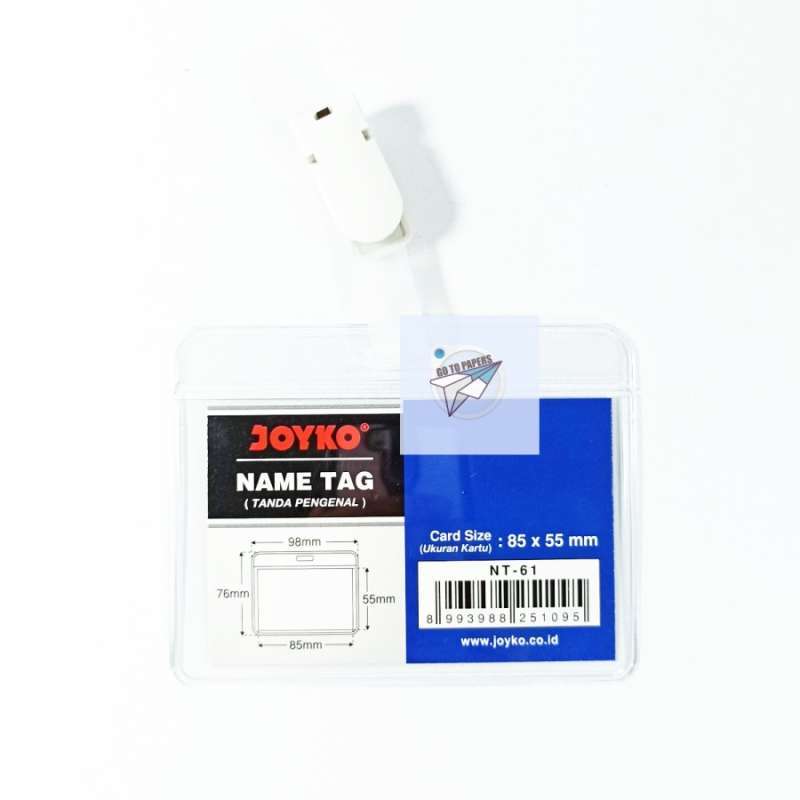 Jual Name Tag Joyko Nt 61 Original Harga Termurah Juli 2024 | Blibli