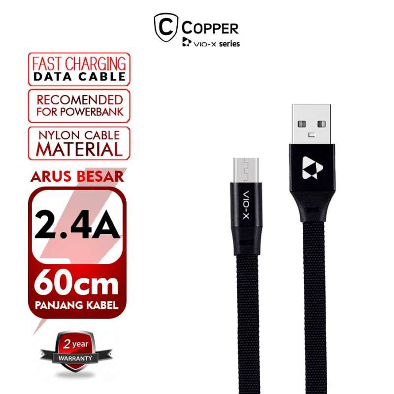 Promo COPPER Kabel Data Powerbank 60cm|Fast Charging|Quick Charging ...