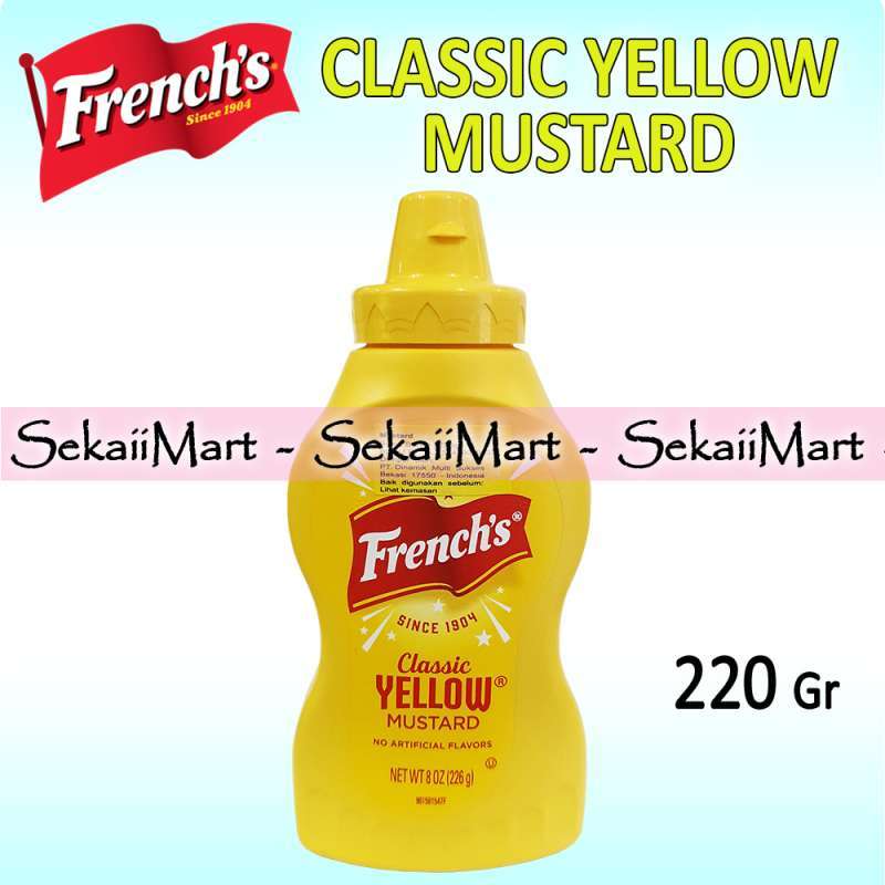 Promo FRENCH'S Classic Yellow Mustard 8 oz - Frenchs Saus Mustar Botol ...