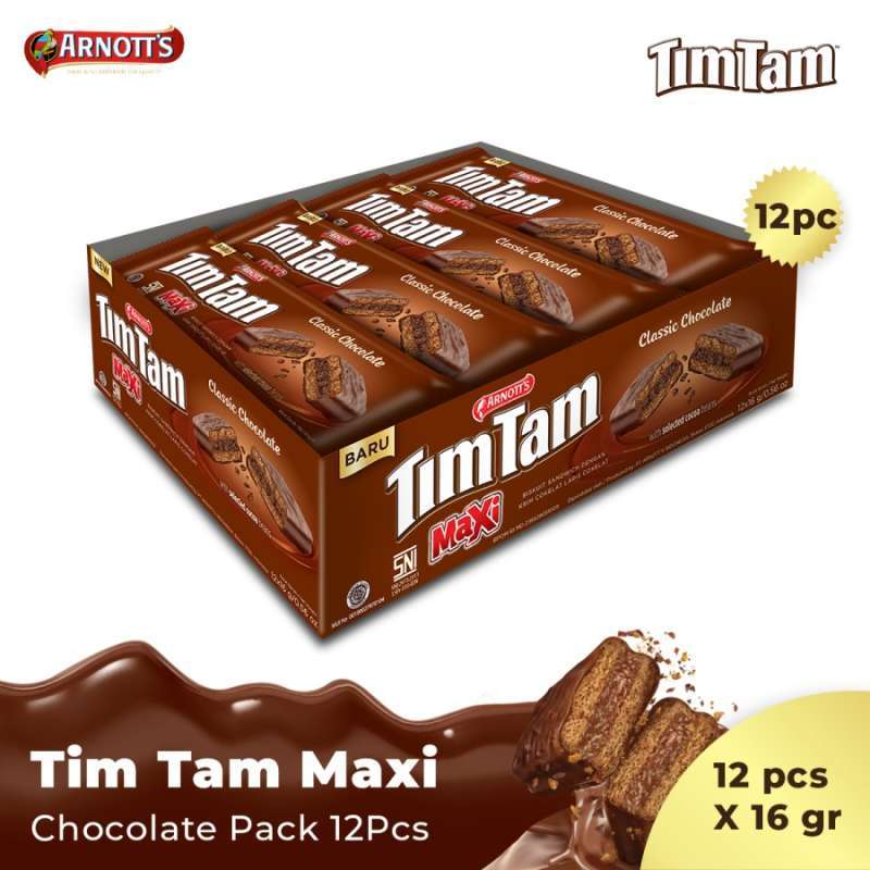 Jual Tim Tam Maxi Garuda Chocolate Pack 12 pcs di Seller ARNOTT'S ...