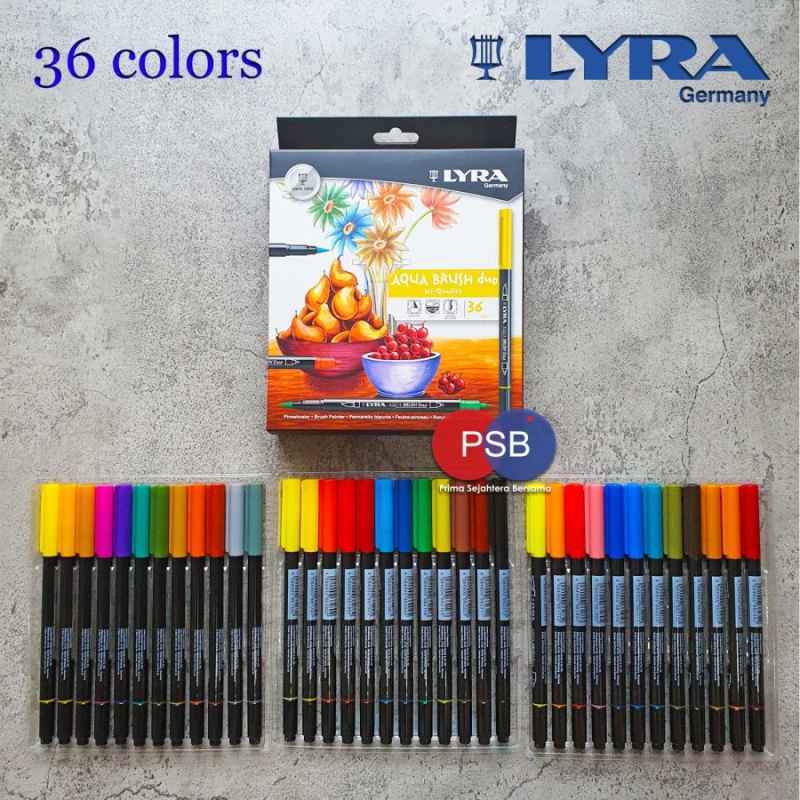 Jual Lyra Aqua Brush Duo set 36 warna - Brush Pen di Seller Prima ...