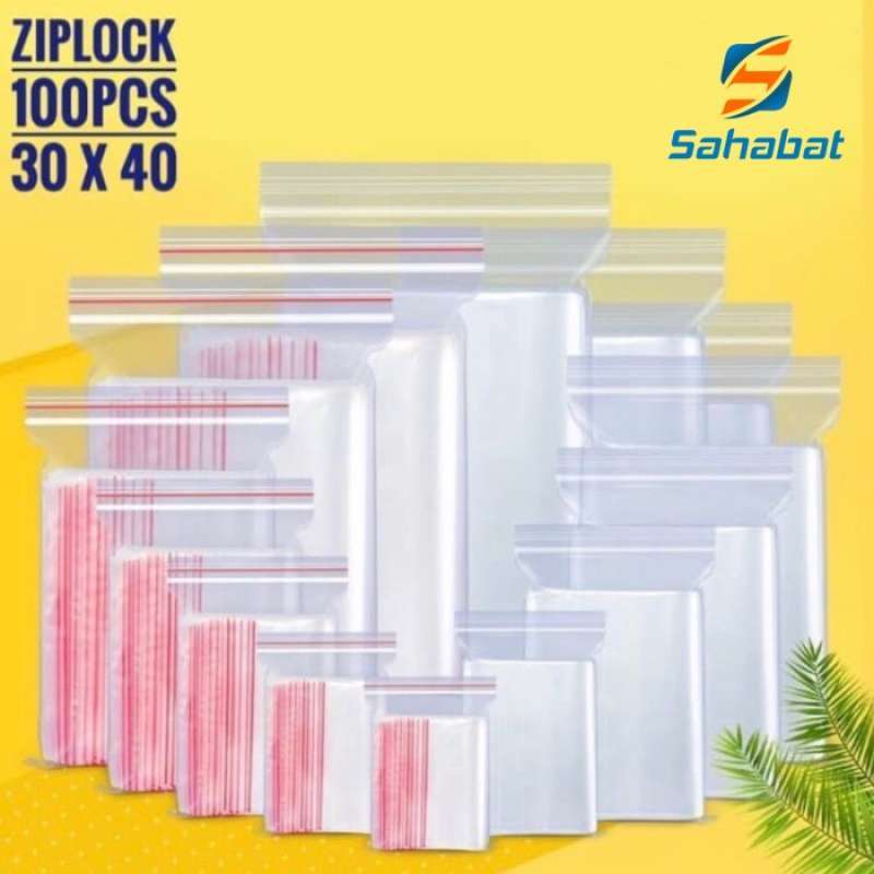 Jual PLASTIK ZIP LOCK 30 X 40 PLASTIK KLIP ZIPLOCK MAKANAN PLASTIK OBAT ...