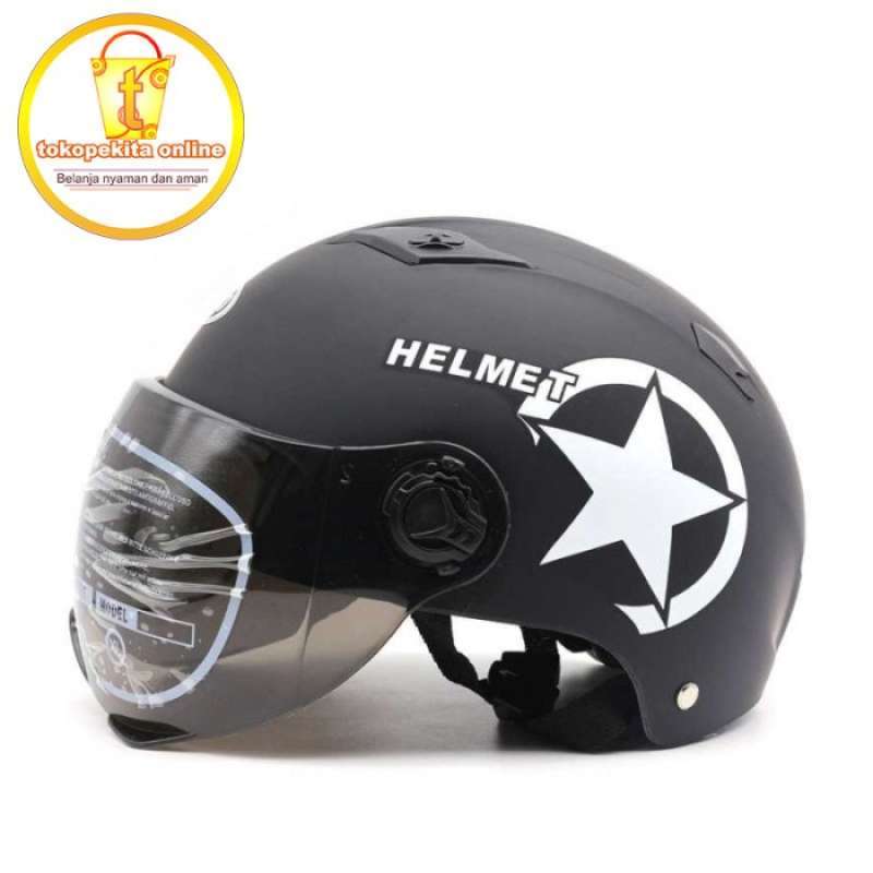 Promo Helm Motor Unik Matic Sepeda Seli Skuter Pria Wanita Half Face ...