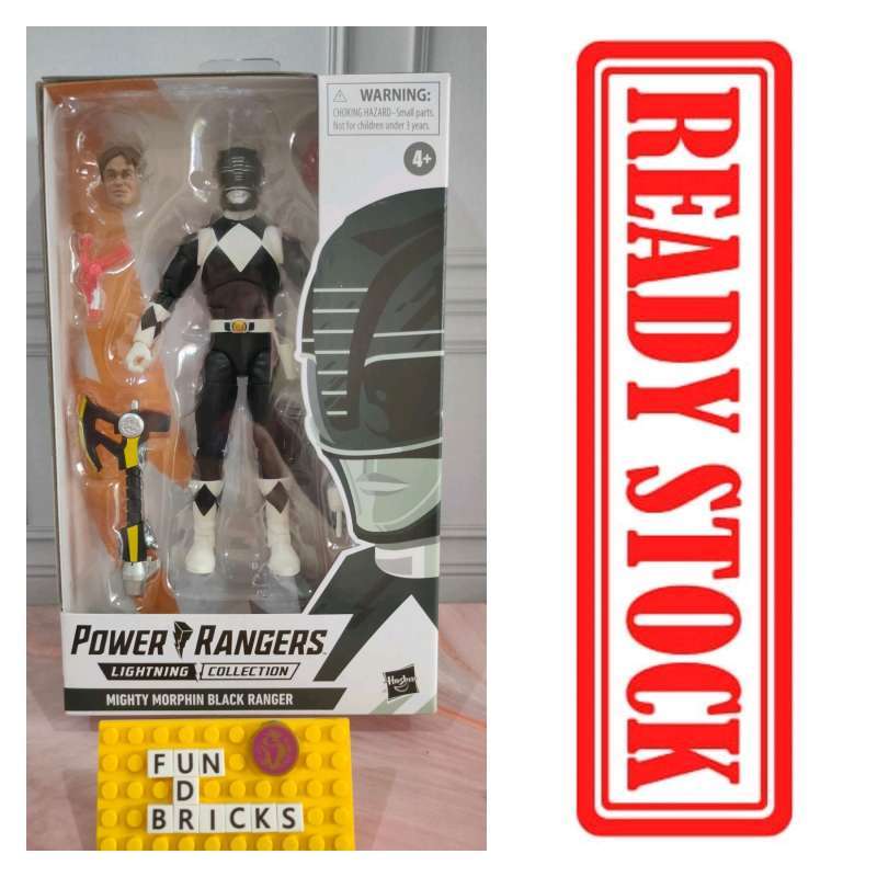 Promo Hasbro Power Rangers Lightning Collection Mighty Morphin Black ...