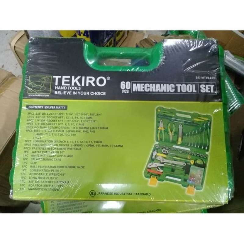 Jual Kunci Sok Set Tekiro 60pcs Mechanic Tools Set Tekiro Tool Kit Ring Pas di Seller Global ...