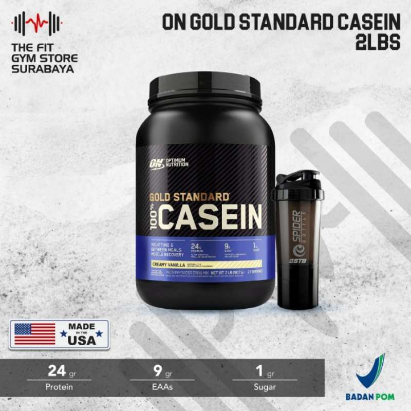 Jual Original On Gold Standard Casein 2 Lbs Optimum Nutrition Whey ...