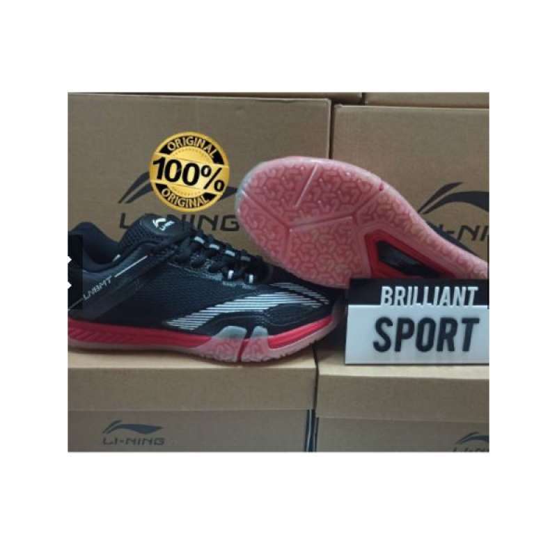 Jual Sepatu Badminton Lining Saga Lite 3 Original - Hitam Merah 42 Di ...