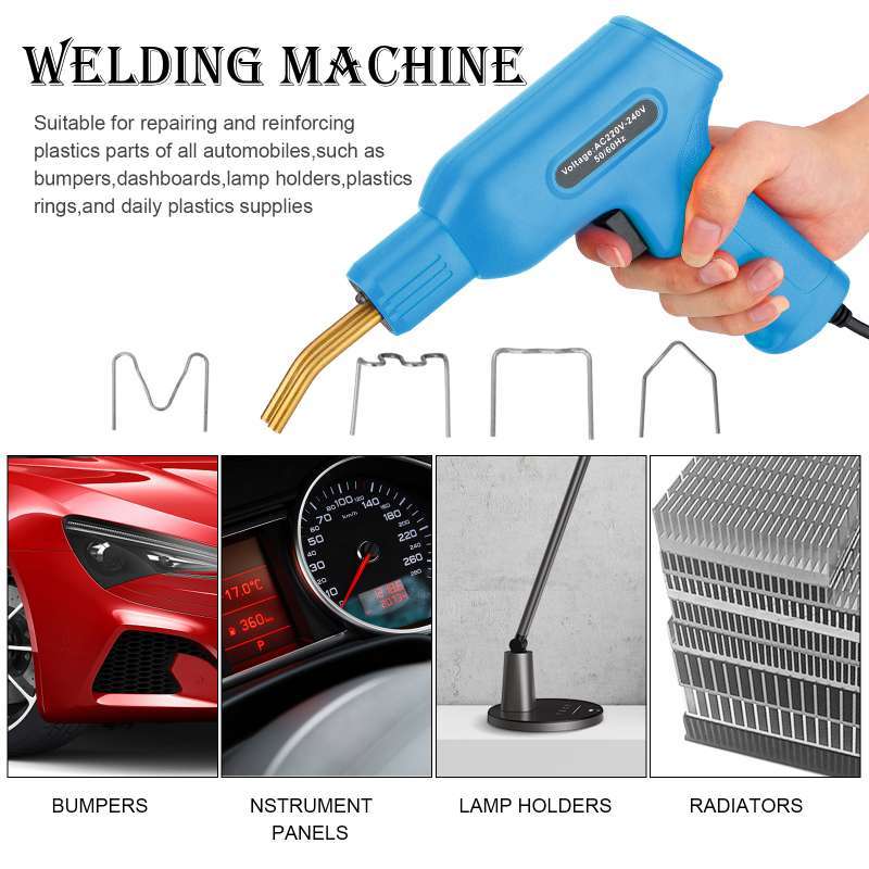 Promo Handy Hot Stapler Welder Welder Gun Wave Flat Staple Kit Garage ...