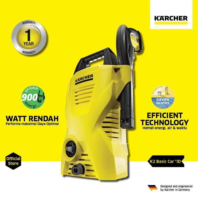 Jual Karcher K2 Basic Car 900Watt 90Bar High Pressure Washer di Seller ...
