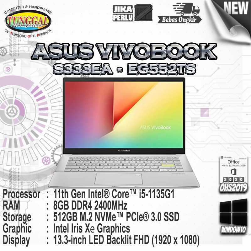 Jual ASUS VIVOBOOK S333EA-EG552TS I5-1135G7 8GB 512GB SSD 13,3 FHD W10 ...