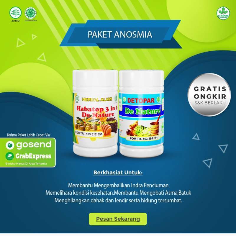 Jual Obat Gangguan Indra Penciuman dan Perasa - Anosmia - Kehilangan ...